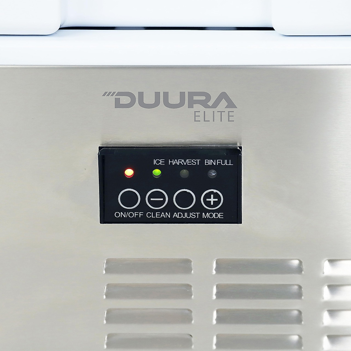 DUURA Elite Outdoor Built-in Ice Maker in Stainless Steel | Large Clear Ice Cubes, 25 lbs. Freezer Storage, Under Counter or Cabinet | Ice Machines, Commercial, for Home Kitchen