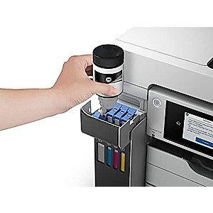 Epson EcoTank Pro ET-16600 Wide-Format All-in-One Supertank Wireless Color Inkjet Printer, White- Print Copy Scan Fax - 4.3" LCD, 25 ppm, 4800 x 1200 dpi, 13 x 19, Auto 2-Sided Printing, 50-Sheet ADF