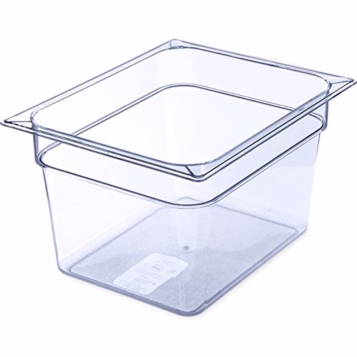 Carlisle FoodService Products 10223B07 StorPlus Half Size Food Pan, Polycarbonate, 8" Deep, Clear
