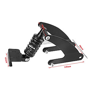 YBang Rear Suspension Kit for Segway Ninebot ES1 ES2 ES3 ES4 ES5 Electric Scooter Shock Absorber Accessories with Reflective Strips and Led Side Light (for ES2/ES4/ES5)