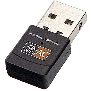 USB WiFi Adapter, AC600 Mbps Dual Band 2.4/5Ghz Wireless USB Mini WiFi Network Adapter 802.11 Mini Wireless for Laptop/Desktop/PC, Support Desktop Laptop MAC Book Windows Notebook