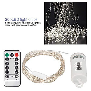 Decorative Lamp, Light Fixture Fairy String Lights, 8 Modes Waterproof for Garden Home
