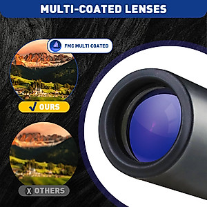 HDAJY Mini Monocular Telescope, Upgrade 30 x 25 HD Monoculars for Adults High Powered, Be Used for Stargazing, Hunting, Black