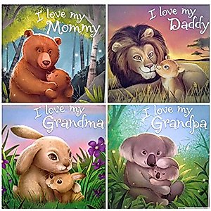 I Love My Daddy, Mommy, Grandma and Grandpa Board Books - Set of 4