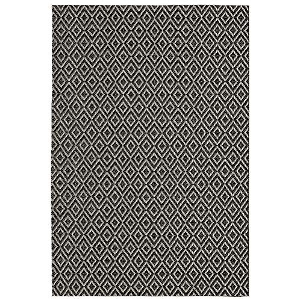 Home Dynamix Tripoli Lydia Indoor/Outdoor Area Rug, Modern Dark Gray, 7'10"x10'2" Rectangle