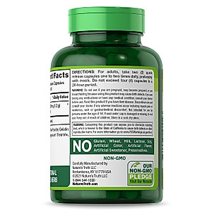 Nature's Truth Red Yeast Rice Capsules 1200 mg | 120 Count | Non-GMO, Gluten Free Supplement