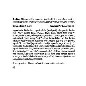 Standard Process - Feline Whole Body Support - Daily Supplement for Cats - 90 Tablets