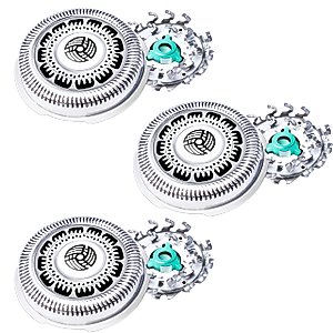 SH60 Replacement Heads Fit for Series 6000 Shavers by Piwerod Compatible with Ph-ilips Nore-lco Model S6810/82, S6850/85, S6880/81
