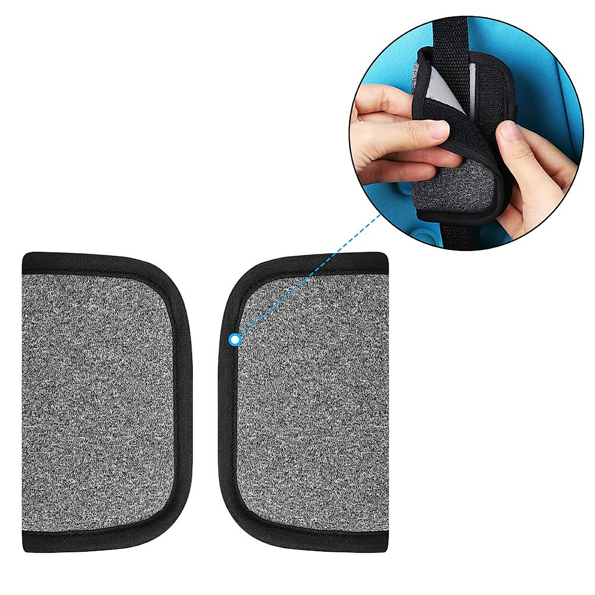 Accmor Car Seat Strap Covers for Baby Kids, Car Seat Strap Covers Shoulder Pads, Soft Seat Belt Covers for All Car Seats, Pushchair, Stroller