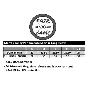 Fair Game Emergency Medical Services EMS Men's Dry-Fit Moisture Wicking Performance Short Sleeve Shirt-Black-XL