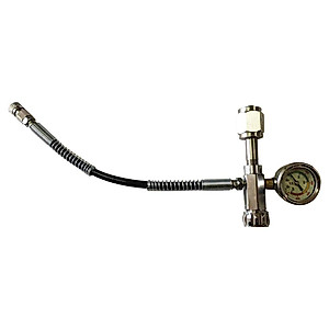 BSTOOL 4500PSI SCBA Paintball Fill Station Charging Adapter with 60cm Microbore Hose