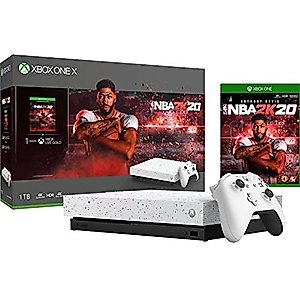Xbox One X 1TB Console NBA 2K20 Special Edition Bundle White (Renewed)