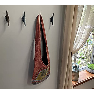 Zeckos Set of 4 Colorful Cast Iron Nautical Decor Boat Cleat Wall Hooks/Drawer Pulls