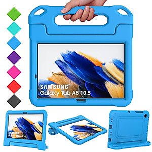 RTOBX Kids Case for Samsung Galaxy Tab A8 10.5 Inch 2022, Galaxy Tab A8 Case with Screen Protector, Shockproof Handle Stand Case for Samsung Galaxy Tab A8 10.5” 2022 (SM-X200/SM-X205/SM-X207), Blue