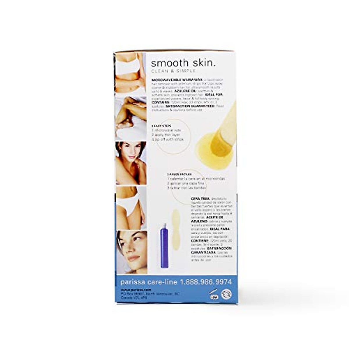 Parissa Natural Hair Remover Microwaveable Warm Wax, 4 Fl.Oz