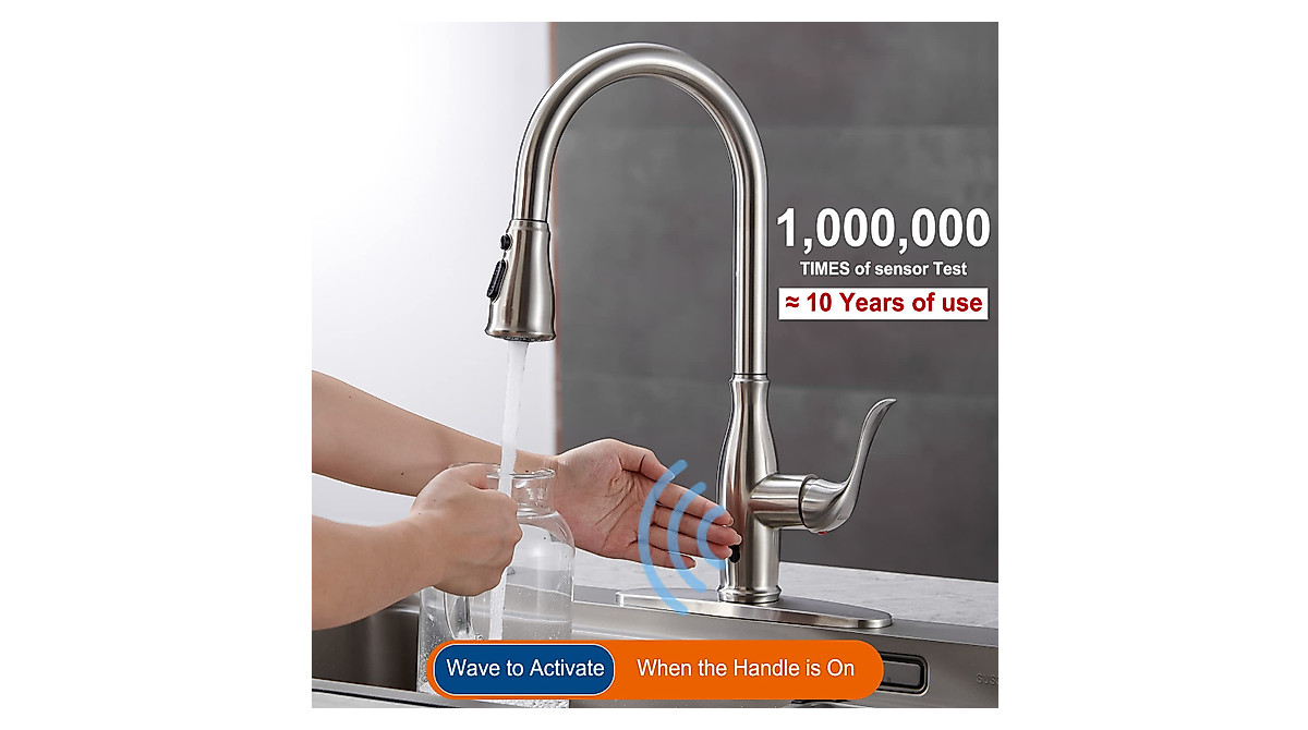 GUUKAR Touchless Kitchen Faucet - Hands-Free Convenience