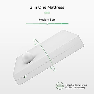 Novilla Twin Size Mattress, 10 Inch Foam Mattress in a Box, Bamboo Charcoal Foam with Breathable Soft Cover for a Dry, Clean and Comfortable Sleep,Tight Top Twin Mattress with Medium Plush Feel