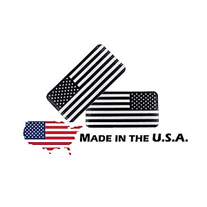 Black Ops Reflective USA Flag Hard Hat Stickers - Engineer Grade - 1" x 2" - Qty 2 - Made in The USA