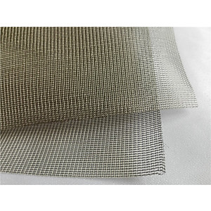 Amradield Faraday Mesh Nickel Copper Electromagnetic Shielding Window Fabric Transparent Clear Mesh Gauze Tulle Type