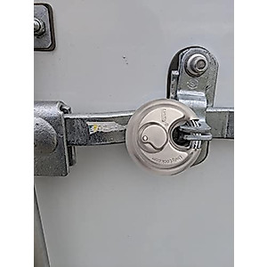 Unity Lock 2 3/4" 70mm Stainless Steel Discus Lock for Self Storage Unit Van Trailer Container, Multi Purpose Premium Manager Lock Same Keyed Alike (5)