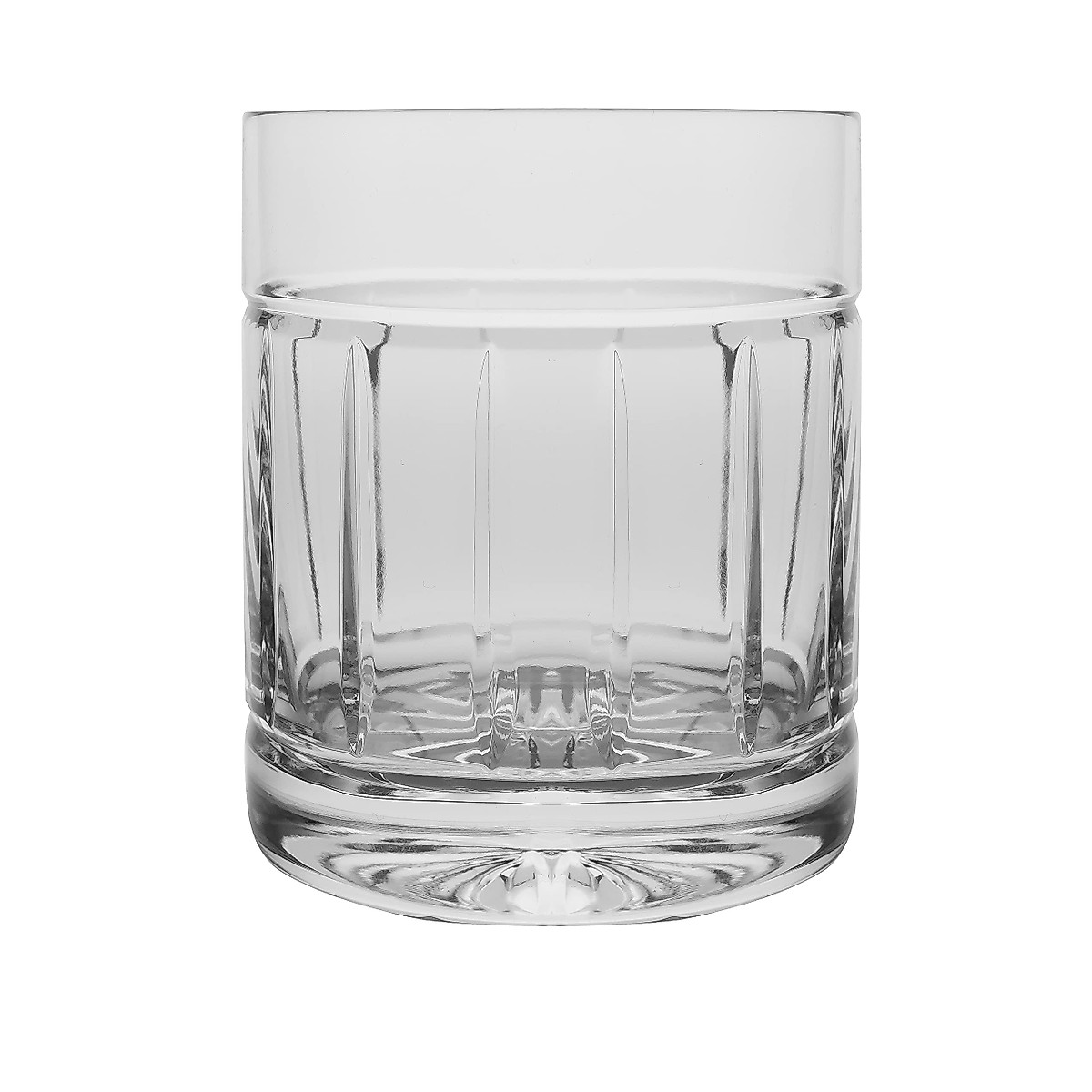 Barski Tumbler Glass - Double Old Fashioned - Set of 6 Glasses - Hand Cut Crystal - Designed DOF tumblers - For Whiskey - Bourbon - Water - Beverage - Drinking Glasses - 12 oz. - Made in Europe