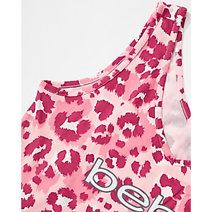 bebe Womens Pajama Set - Tank Top and Lounge Shorts Sleepwear PJ Set (Light Pink, Plus Size 3X)