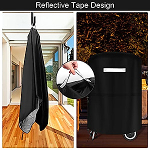 Grill Cover 58 Inch Gas-BBQ Grill Cover Outdoor Waterproof, Weather Resistant, Anti-UV, Rip-Proof, Fade Resistant, Dust, Barbecue Cover and Gas Grill Covers for Weber,Char Broil,Nexgrill Grills,etc.