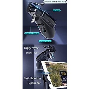 Ytuomzi Mobile Game Controller for iPad/Tablets, Sensitive Shoot Aim Gamepad Trigger for PUBG/Knives Out, Handgrip for Tablet & Smartphones