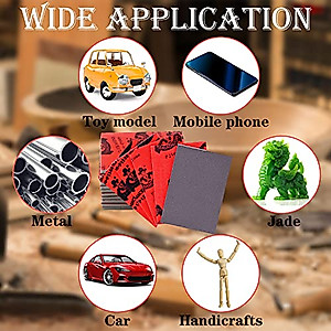 18 Pcs 320-2500 Grit Sanding Sponge, Ultra Fine Sanding Sponges Pads, Soft Foam Sand Block Wet Dry Sandpaper for Model Drywall Metal Wood Furniture Polishing