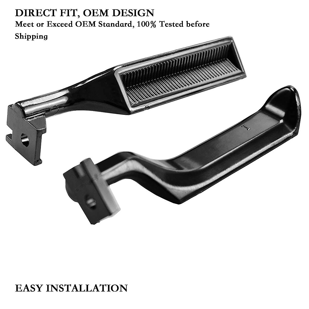 YMHHefy Black Interior Metal Door Handle Front Left Driver Passenger Compatible for 1987-1996 Ford Bronco F150 F250 F350 F53 F59 F800 E7TZ-1522601-A E7TZ-1522600-A 77177 77178 2Pcs