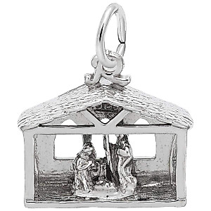 Rembrandt Charms Nativity Charm, Sterling Silver
