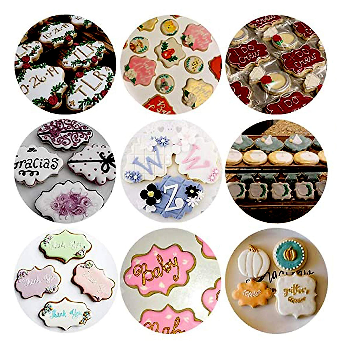 12PCS Frame Cookie Cutter Plaque Cookie Cutters Stainless Steel Different Frames Fondant Cutter Molds Frames Fondant Cookie Cutter for Birthday Party Decorations