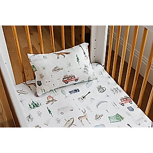 Pobibaby - 2 Pack Premium Toddler Pillowcase - Ultra Soft Jersey Knit - Crib Pillow, Kids Pillow, Travel Pillow Case Cover (Explore)