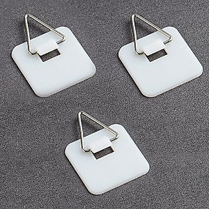 50PCS Plate Hangers for The Wall Plate Holder Hooks for Decorative Plates 1.3 Inch Sticky Invisible Adhesive for Art Supplies Home Decor