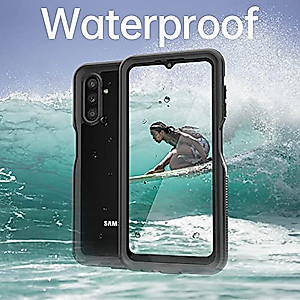 Hllhunkhe for Samsung Galaxy A13 5G Waterproof Case with Built-in Screen Protector - Rugged Full Body Underwater Dustproof Shockproof Drop Proof Protective Cover for Samsung Galaxy A13 5G (Black)