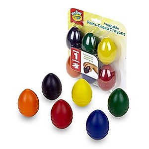 Crayola; My First Crayola; Palm-Grip Crayons; Art Tools; 6 Count; Designed for Toddlers