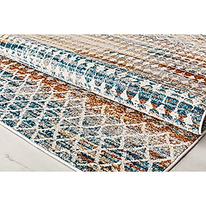 CosmoLiving Manhattan Collection Area Rug 8' x 10' Tribal Harvest