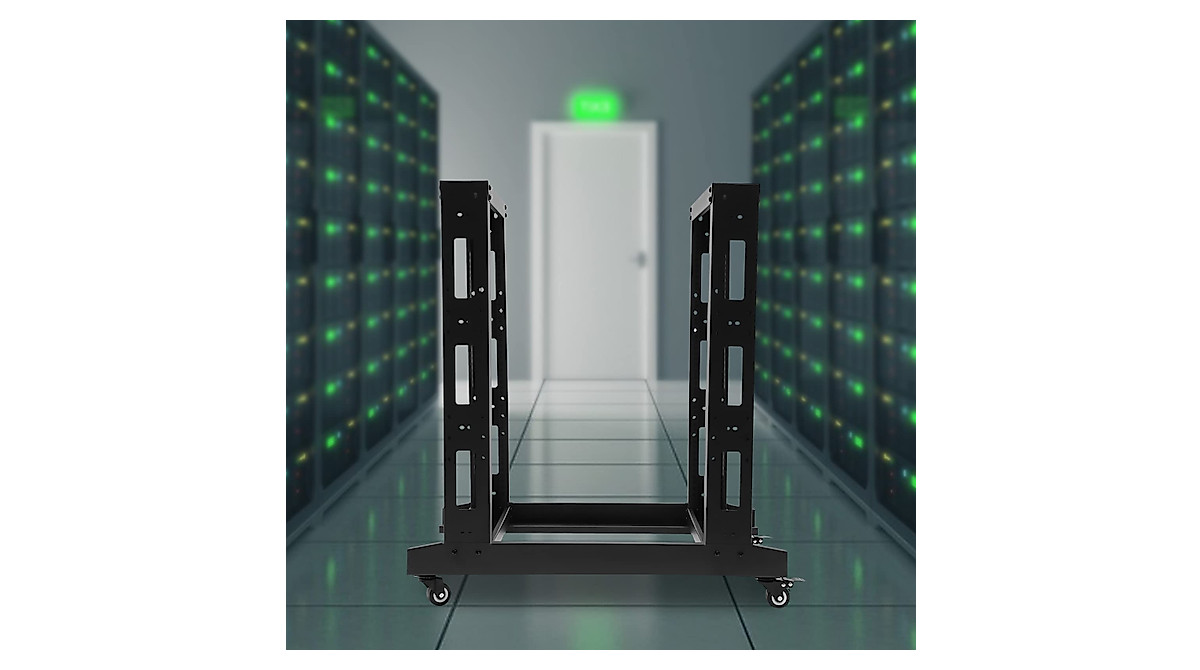 Open Frame Server Rack 15U 19-inch Rolling Server/Audio Rack Free ...