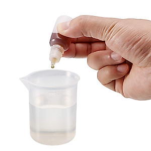 uxcell Plastic Dropper Bottles, 5ml/0.17 oz Empty Squeezable Dropper Bottle with Cap, Pack of 12