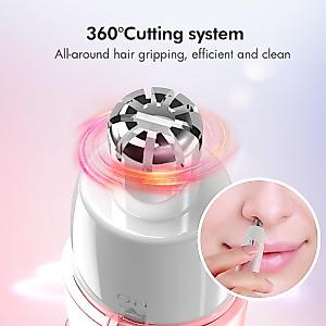 TOUCHBeauty Portable Ear Nose Hair Trimmer for Women, Nose Trimmer Women, Nose Hair Trimmer, Ear and Nose Hair Trimmer Clipper for Men Women, Mini Sized Battery Powered, Easy Cleansing