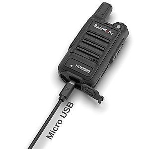 Radioddity GM-N1 GMRS Radio Handheld, Noise Canceling Long Range Two Way Radio for Adults, with 30 Channels 3000mAh Rechargeable Battery, Privacy Code, VOX for Camping, Offroad (2 Packs)