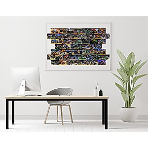 LIYA 50PCS Monster Truck Wall Collage Kit - 4x6 inch - Monster Truck Wall Decor, Posters for Boys Room, Monster Trucks Aesthetic Pictures Decorations, Monster Truck Room Decor for Boys, Monster Jam Posters for Room Bedroom Playroom Wall Art Birthday Party