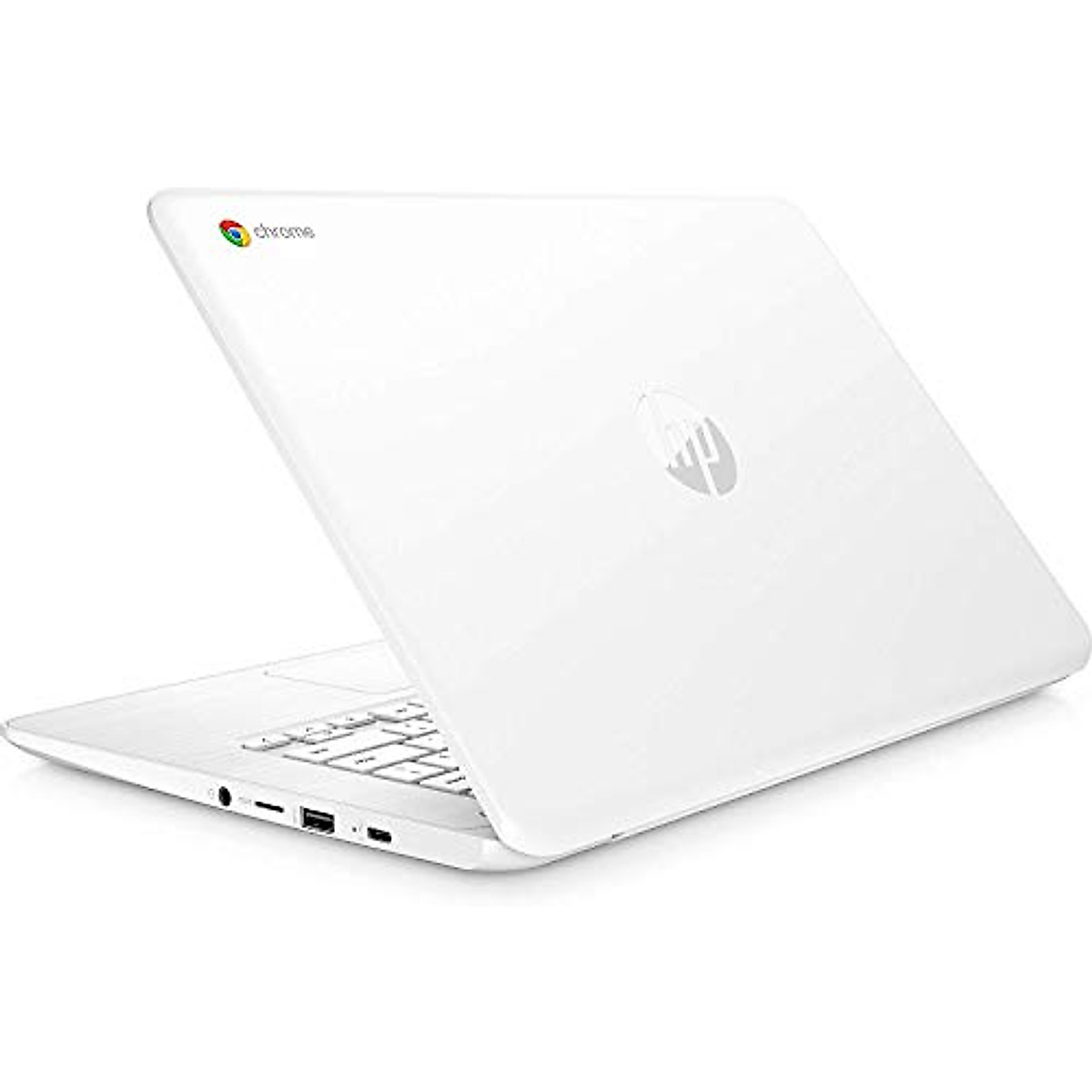 HP Chromebook 14-ca053cl 14" Full-HD Anti-Glare Display: Intel Celeron N3350 4GB/32GB eMMC WiFi+BT Cam Chrome OS (Snow White) (Renewed)