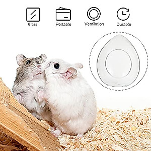 PATKAW Hamster Cages Hamster Cages Chinchilla Cage Glass Hamster House Glass Hamster Hamster Bed House Summer Hamster Hideout Clear Small Animal Hamster Cages Chinchilla Cage Chinchilla Cage