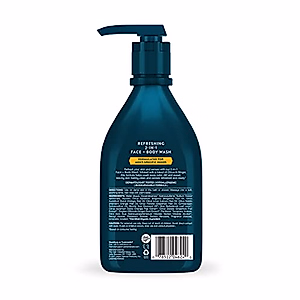 Jason Men's Refreshing 2-in-1 Face & Body Wash, 16 oz