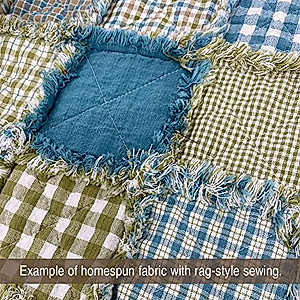 40+ Bluegrass Charm Pack, 5 inch Precut Cotton Homespun Fabric Squares by JCS