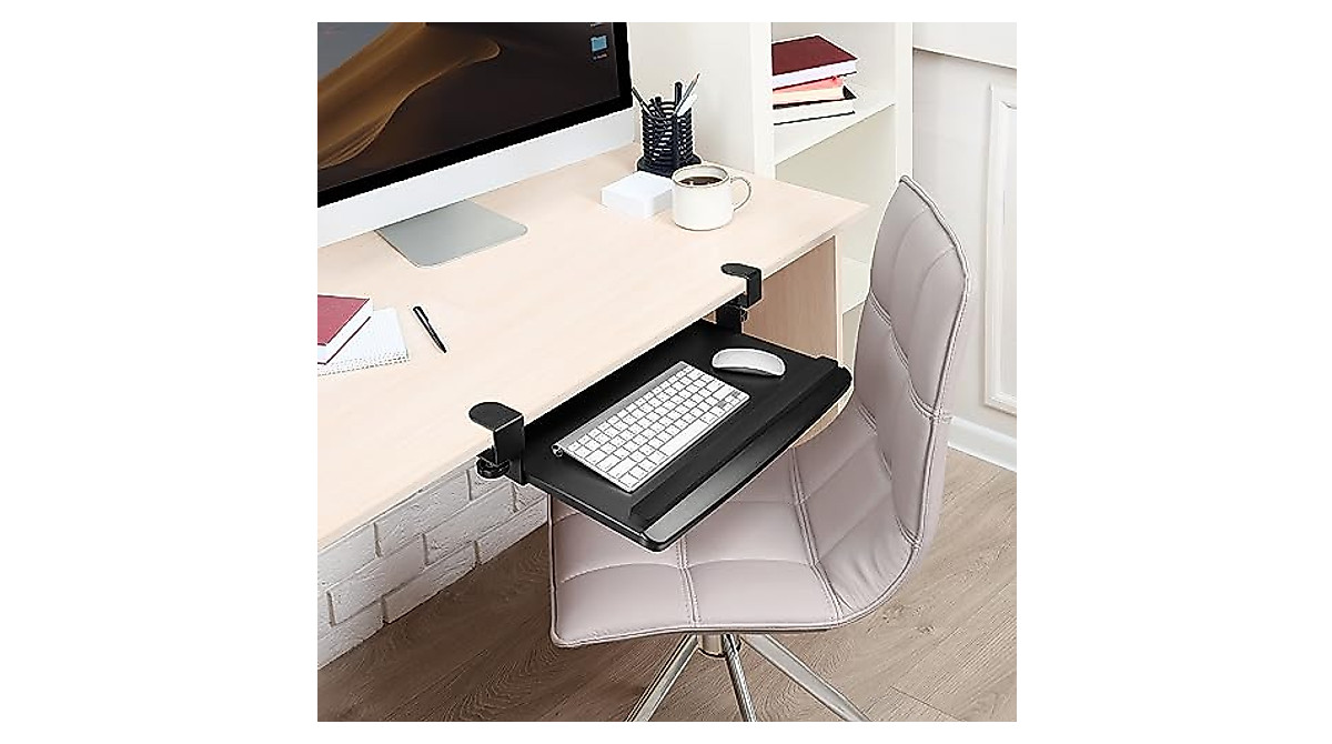EHO Retractable Adjustable Keyboard Tray for Ergonomic Comfort