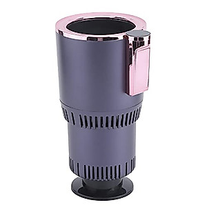 Cooler Warmer Cup Holder 2‑in‑1 Universal Intelligent Aluminum Accessory Travel Coffee Mug for Car Truck Electric Heated Travel Mug Heating Cup Keep Milk Warm for Home Trip Auto Universal