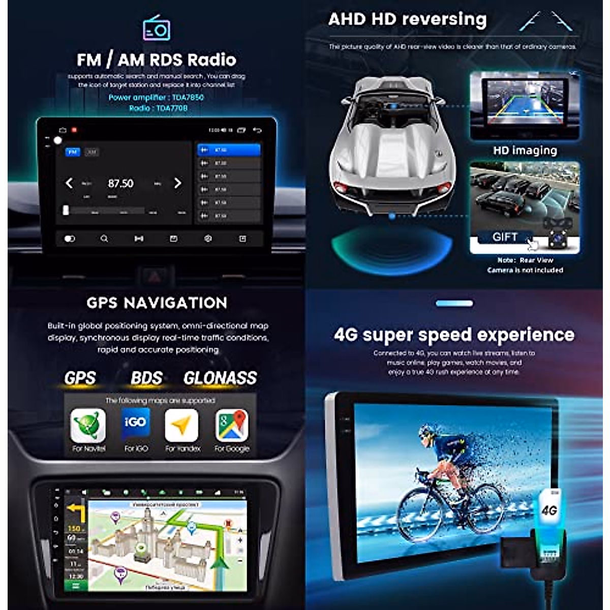 Double Din Car Stereo Radio 9/9.5″ Screen Android 12 for Subaru Impreza 2002-2007 Support Voice Control FM RDS Radio GPS Navigation Qualcomm BT 5.1 Carplay Android Auto (Size : M6Pro 8+256 GB)