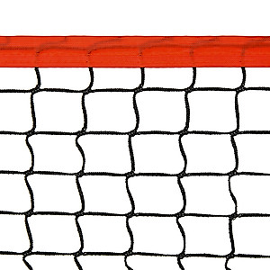 Soozier 10ft Portable Soccer Tennis/Pickleball/Badminton/Mini Tennis Net w/Sideline for Training with Included Storage Bag, Red